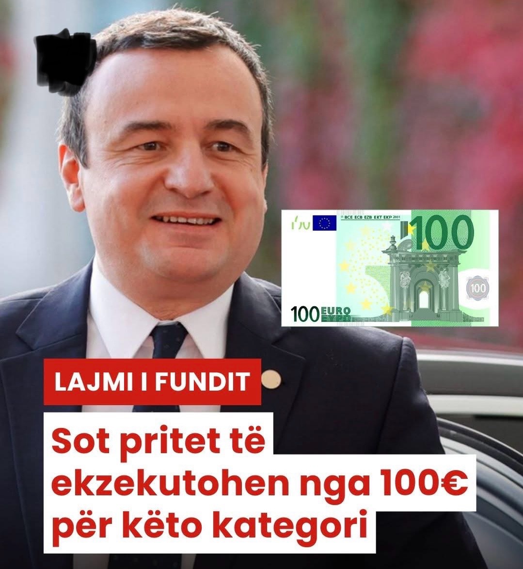 Lajmi Bomabstik: Sot ekzekutohen nga 100€ per këto kategori - Breaking News